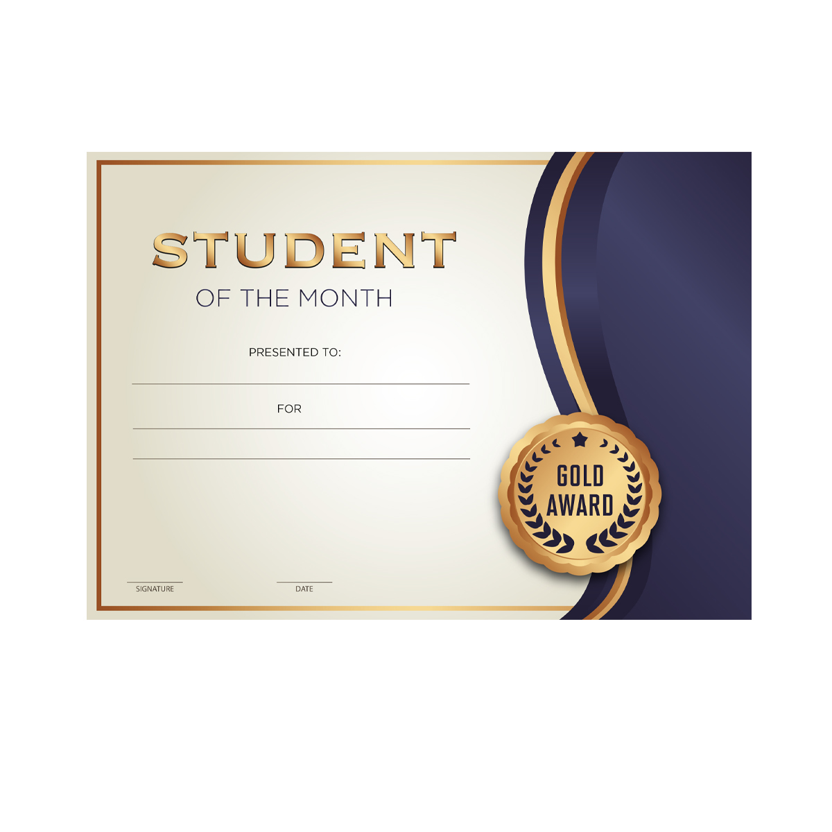 Student Of The Month - School Merit Stickers