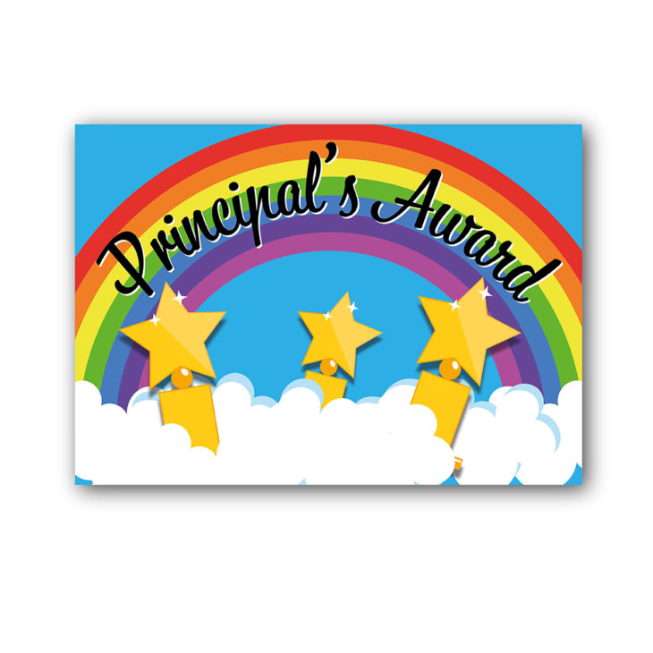 Principal'S Award Rainbow Certificates - School Merit Stickers