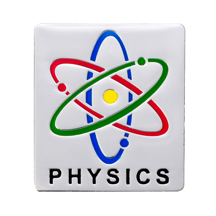 Physics Enamel Badges - School Merit Stickers