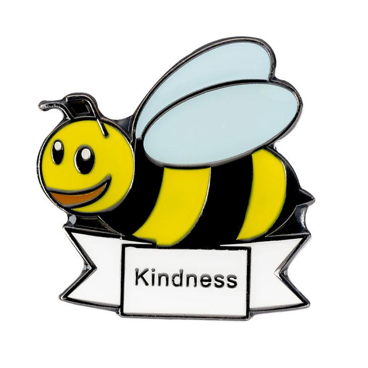 Kindness Bee Enamel Badges - School Merit Stickers
