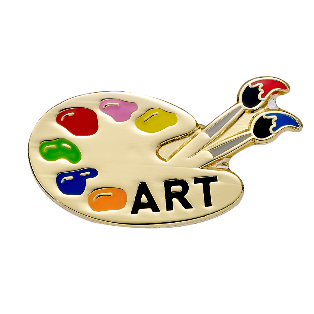 Art Enamel Badges - School Merit Stickers