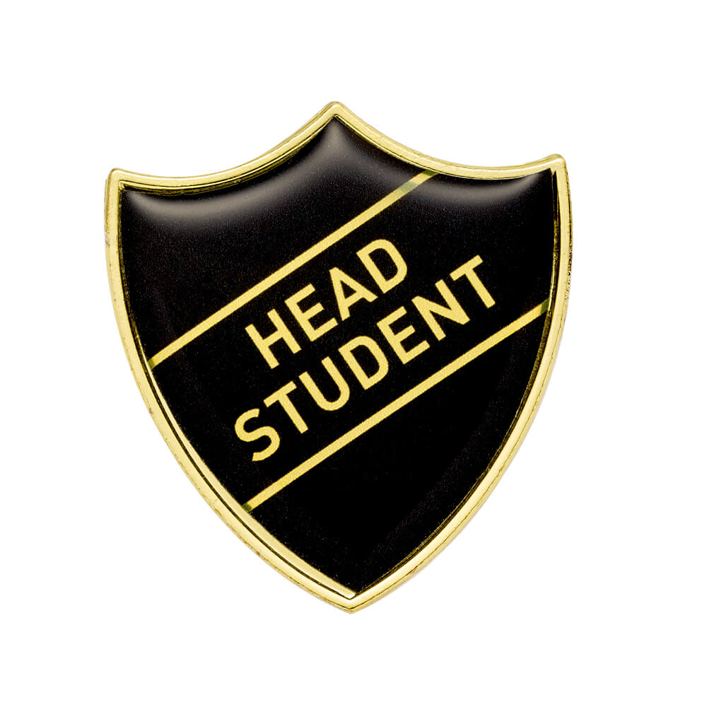 Head Student Enamel Badges - School Merit Stickers