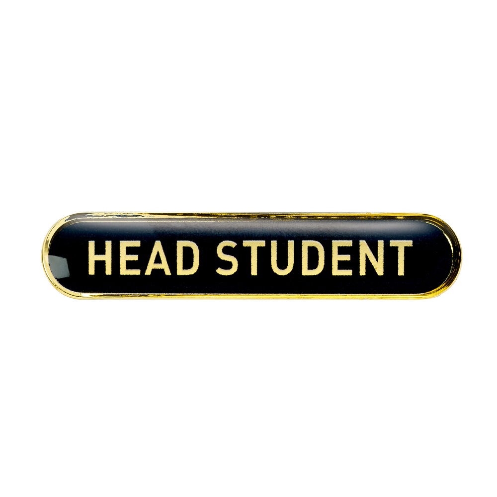 Head Student Enamel Badges - School Merit Stickers