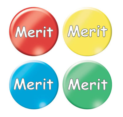 Mixed Merit Button Badges - School Merit Stickers