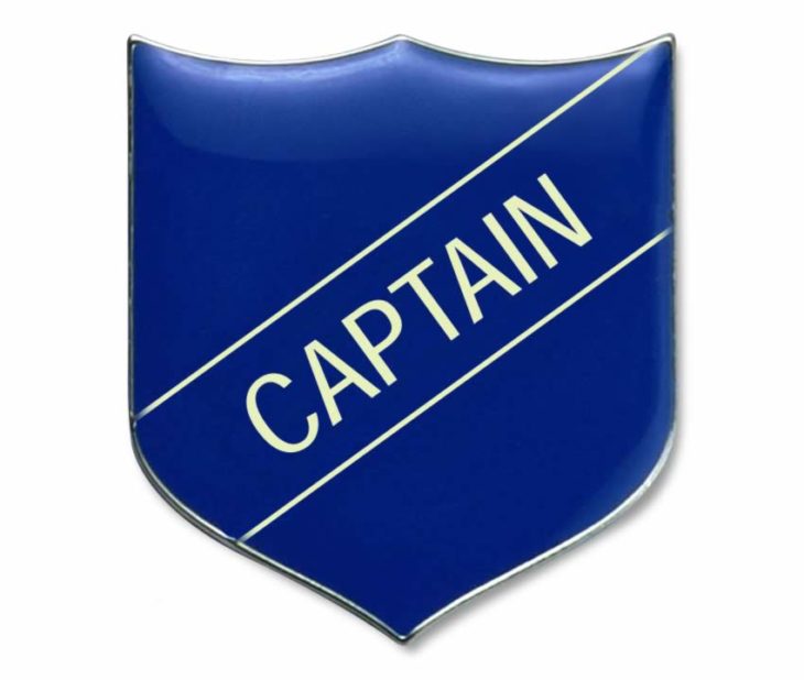 House Captain Badge Blue (Pack Of 5) - School Merit Stickers