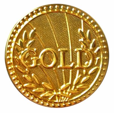 Bronze, Silver and Gold Badges - School Merit Stickers