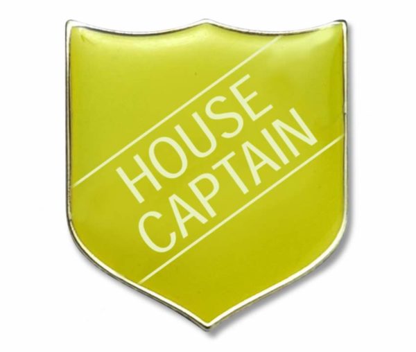 House Captain Badge Yellow(Pack Of 5) - School Merit Stickers