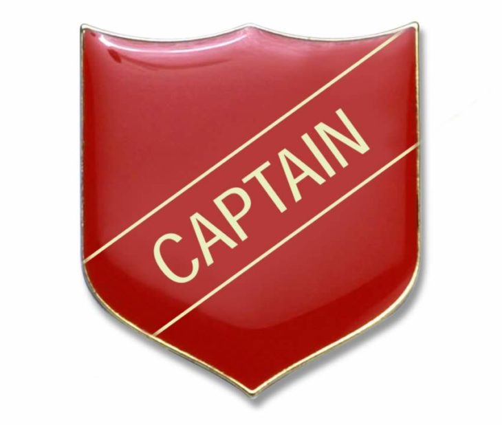 House Captain Badge Red (Pack Of 5) - School Merit Stickers