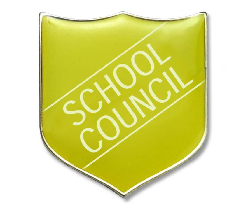 School Council Badge Yellow (Pack Of 5) - School Merit Stickers