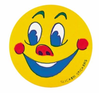 Smiling Face Sticker - School Merit Stickers