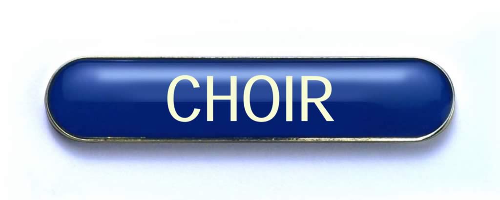 Choir Badge Blue (Pack Of 5) - School Merit Stickers