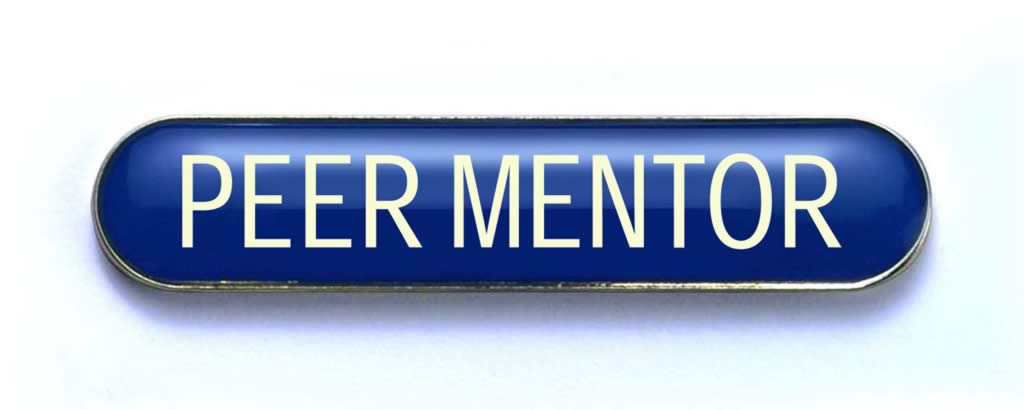 Peer Mentor Badge Blue (Pack Of 5) - School Merit Stickers