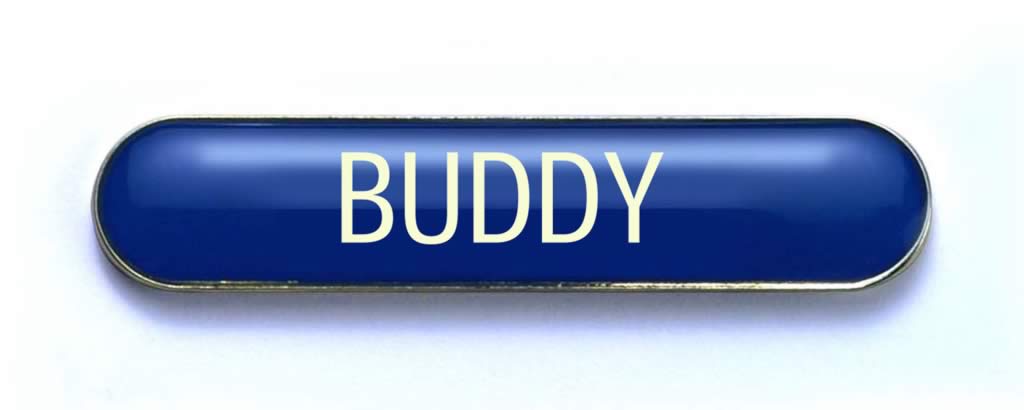 Buddy Badge Blue (Pack Of 5) - School Merit Stickers