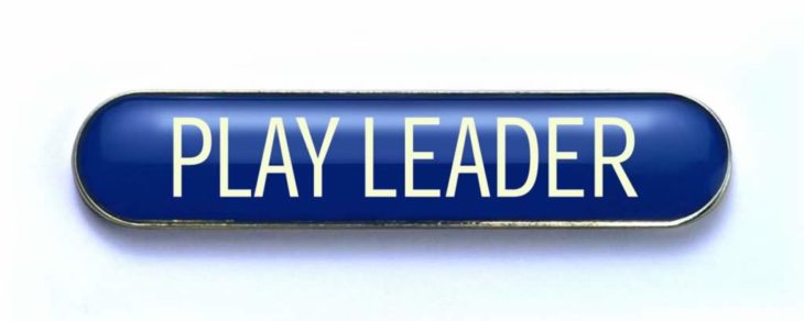 Play Leader Badge Blue (Pack Of 5) - School Merit Stickers