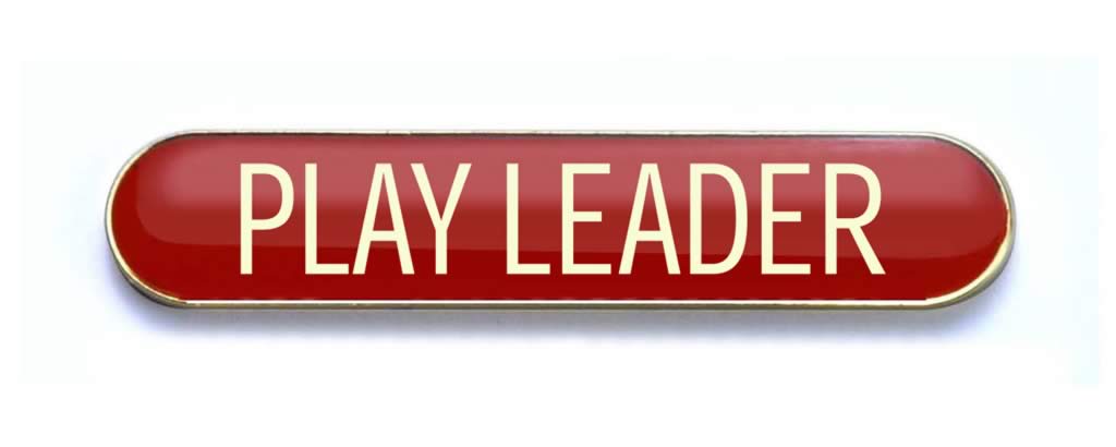 Play Leader Badge Red (Pack Of 5) - School Merit Stickers
