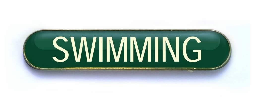 Swimming Badge Green(Pack Of 5) - School Merit Stickers