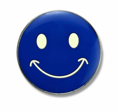 Enamel Smiley Face Badge - School Merit Stickers