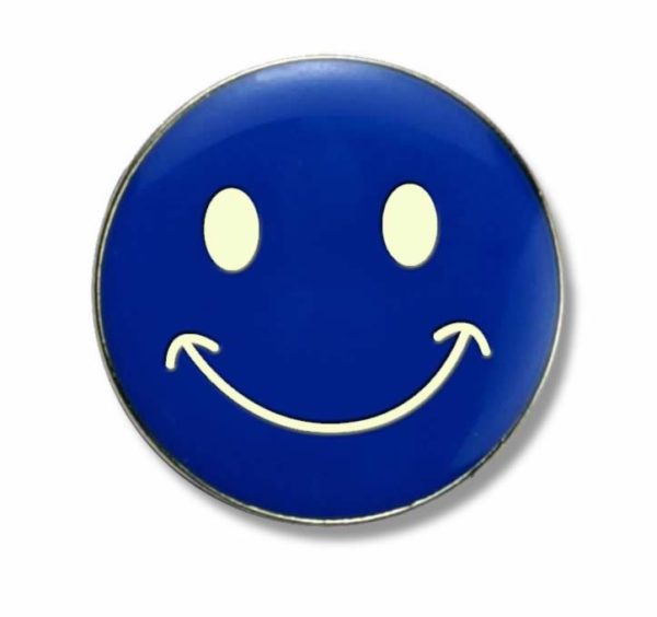 Enamel Smiley Face Badge - School Merit Stickers