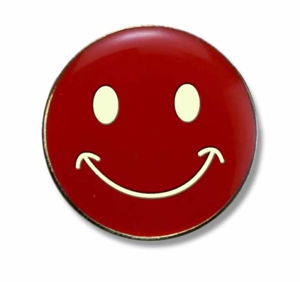 Enamel Smiley Face Badge - School Merit Stickers