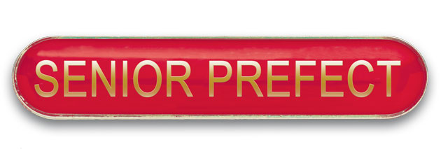 Senior Prefect Badge Red (Pack Of 5) - School Merit Stickers