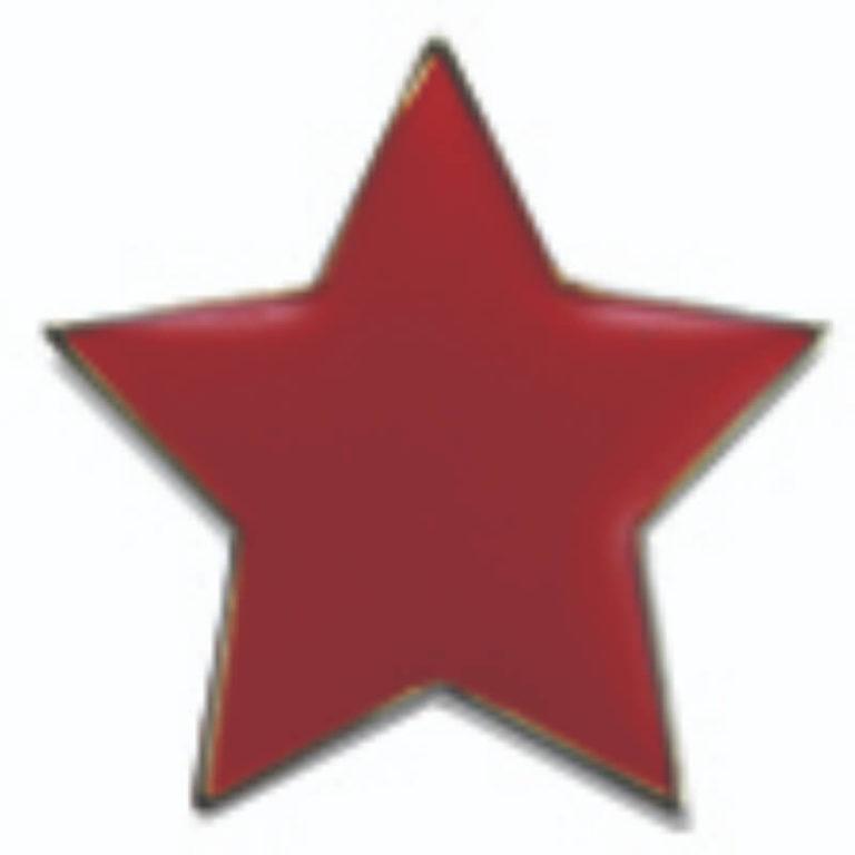 Red Star Badge (Pack Of 5) - School Merit Stickers