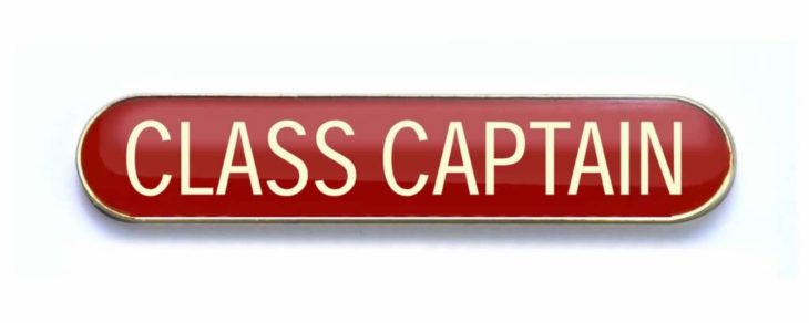 Class Captain Badge Red (Pack Of 5) - School Merit Stickers