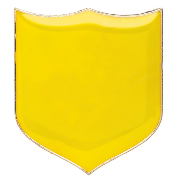 Yellow Plain Badge (Pack Of 5) - School Merit Stickers