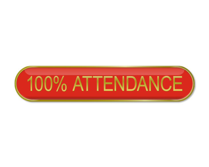 Attendance Badges - School Merit Stickers