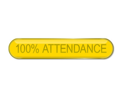 Attendance Badges - School Merit Stickers