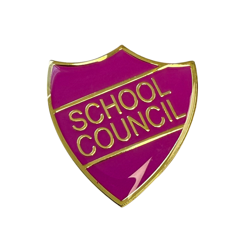 School Council Badge - Shield Badge - School Merit Stickers