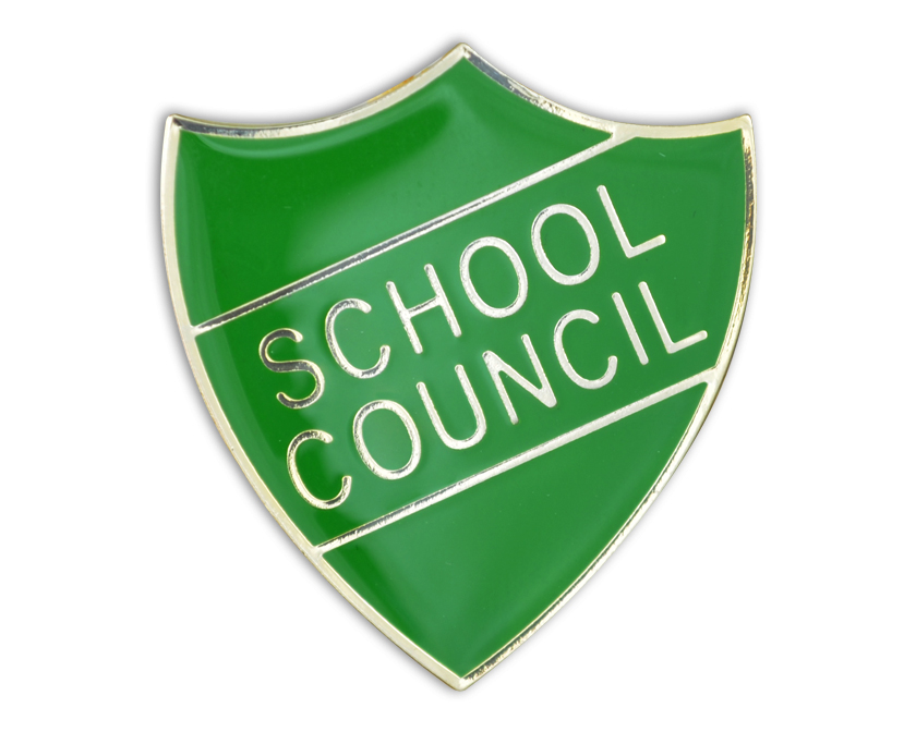 School Council Badge Green & Gold (Pack Of 5) - School Merit Stickers