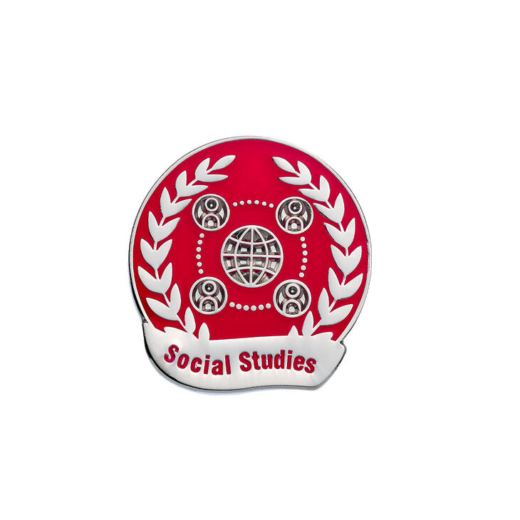 Social Studies Enamel Badges - School Merit Stickers