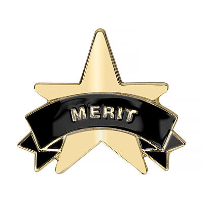 Gold Merit Star Badges Big Box - School Merit Stickers