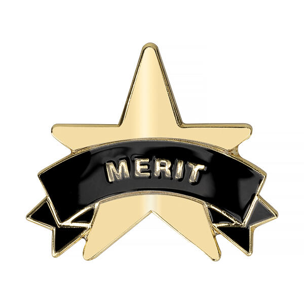 Gold Merit Star Badges Big Box - School Merit Stickers
