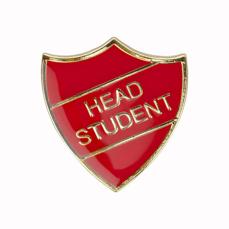 Head Student Enamel Badges - School Merit Stickers