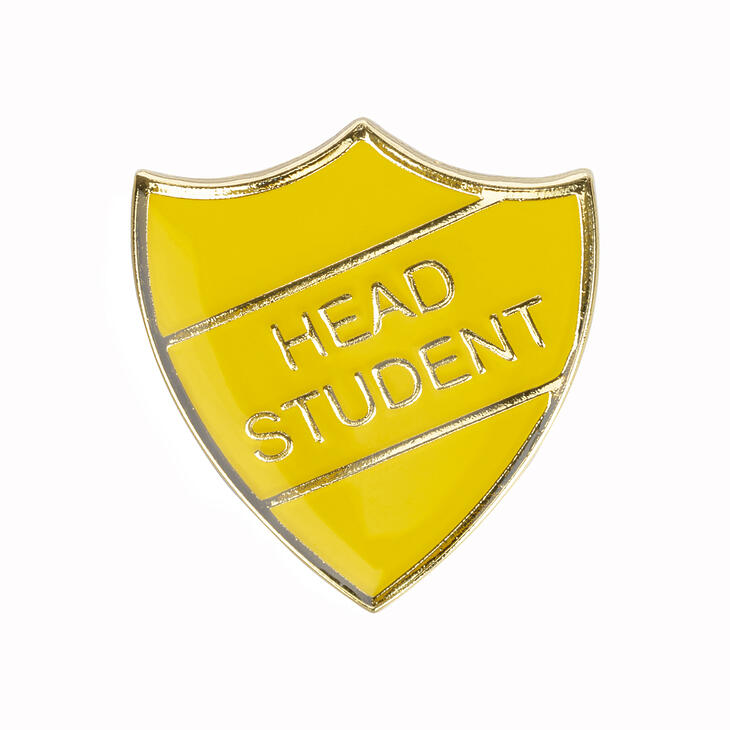 Head Student Enamel Badges - School Merit Stickers