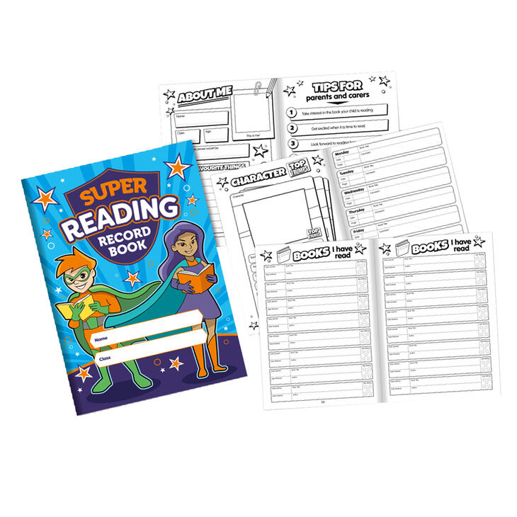 KS2 Reading Records Classpack (Superhero) - School Merit Stickers