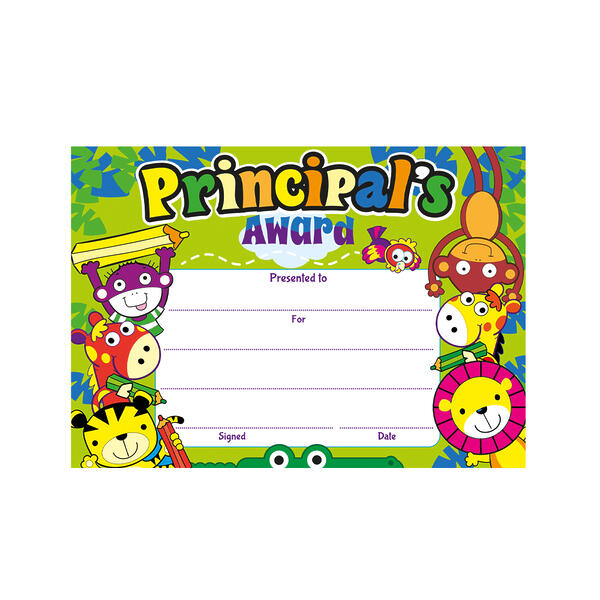 Principals Award Certificates - School Merit Stickers