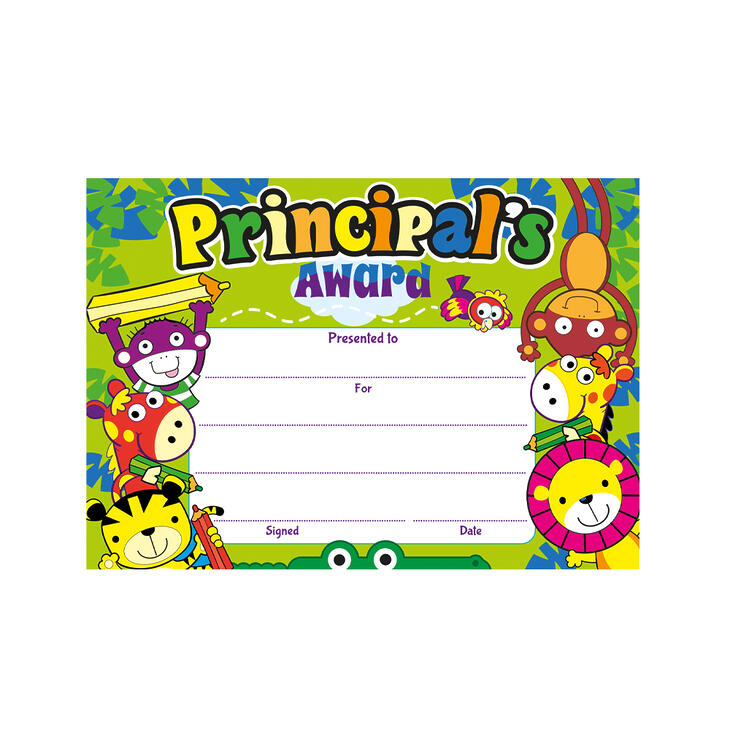 Principals Award Certificates - School Merit Stickers