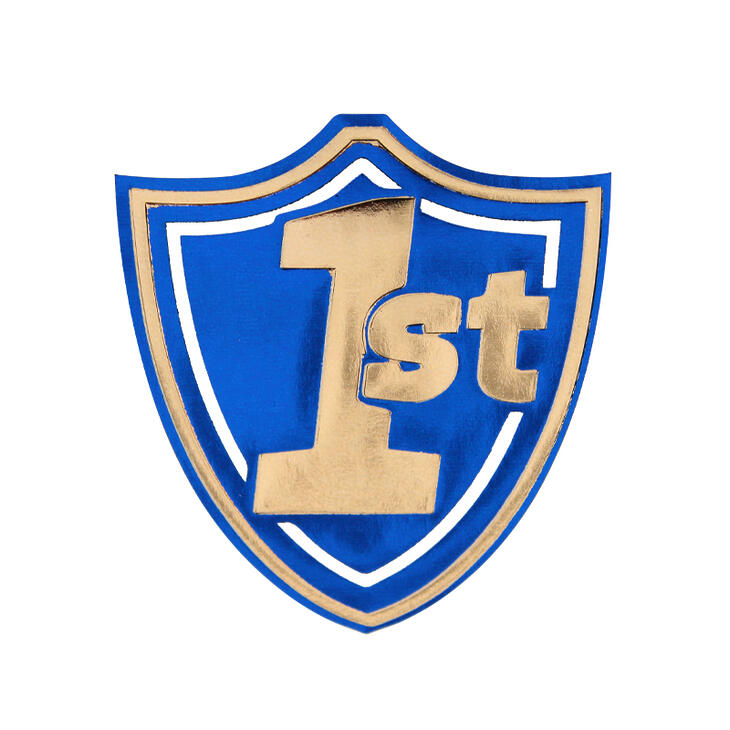 Metallic 1st shield - School Merit Stickers
