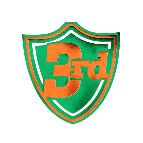 Metallic 3rd shield - School Merit Stickers