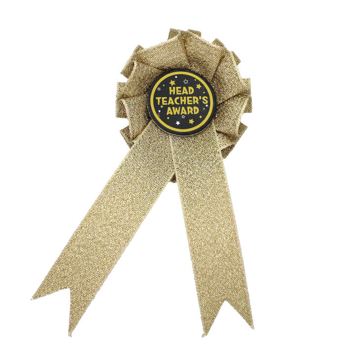 Head Teacher's Award Ribbon Rosette - School Merit Stickers