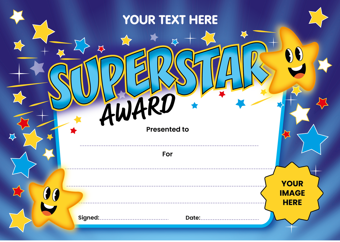 Superstar Award - School Merit Stickers